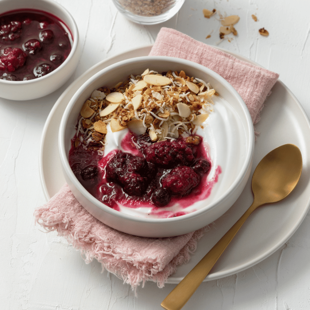 Coconut Yoghurt Muesli Cup with Berries | The St. Food Co.